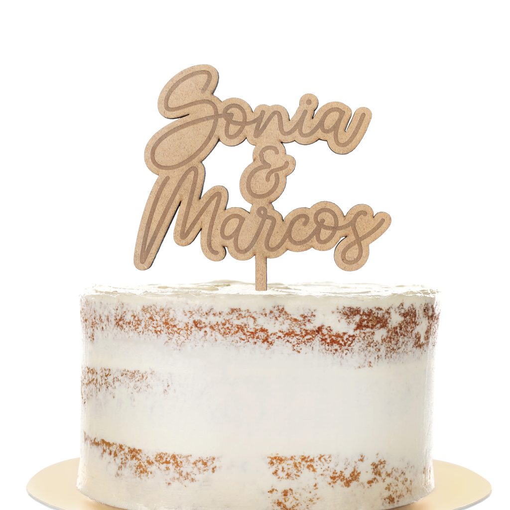 Cake Topper Personalizado Boda - A las Mil Maravillas